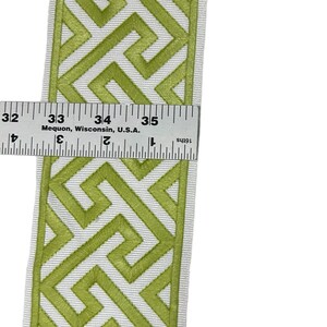 Lime Greek Key Tape Trim - Wide Trim - Home Decor Trim - Curtain Braid ...