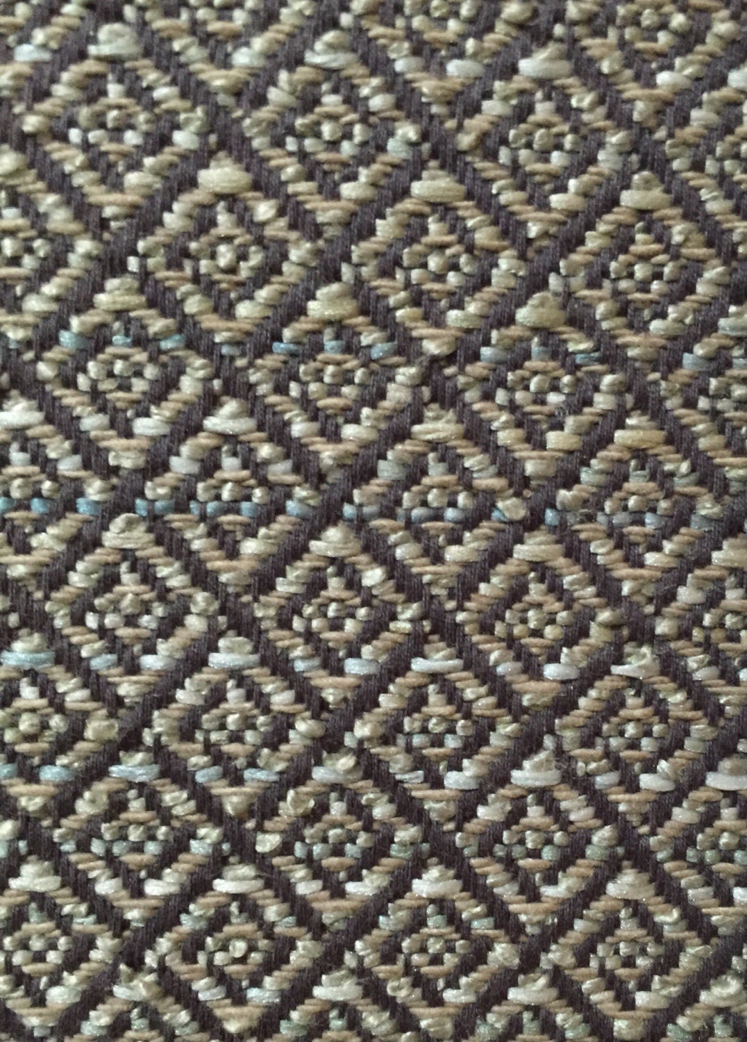 Repetitive Diamond Print Upholstery Fabric by the Yard | Etsy