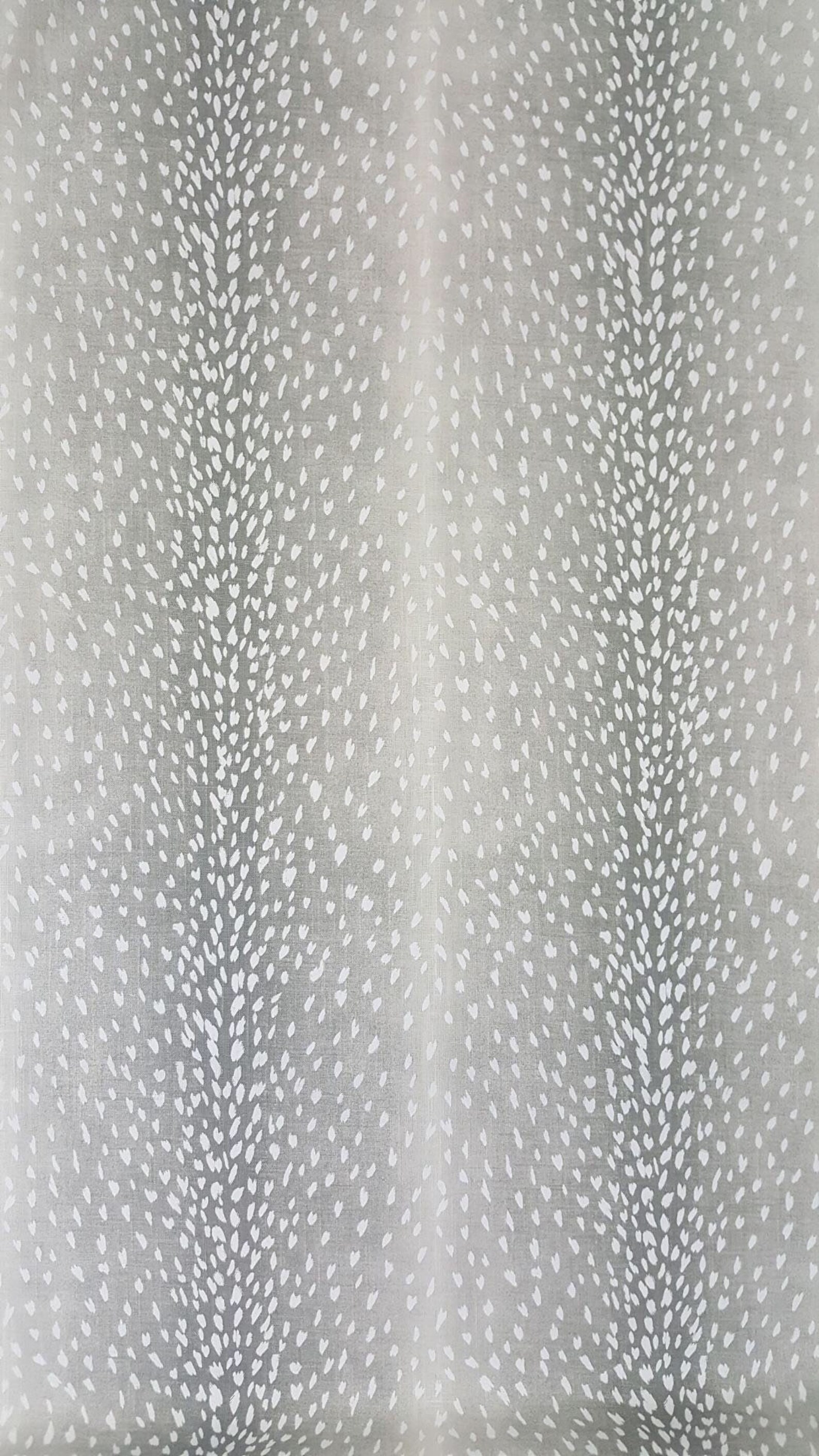 Gray Antelope Fabric Deer Fabric Linen Gray Fawn - Etsy