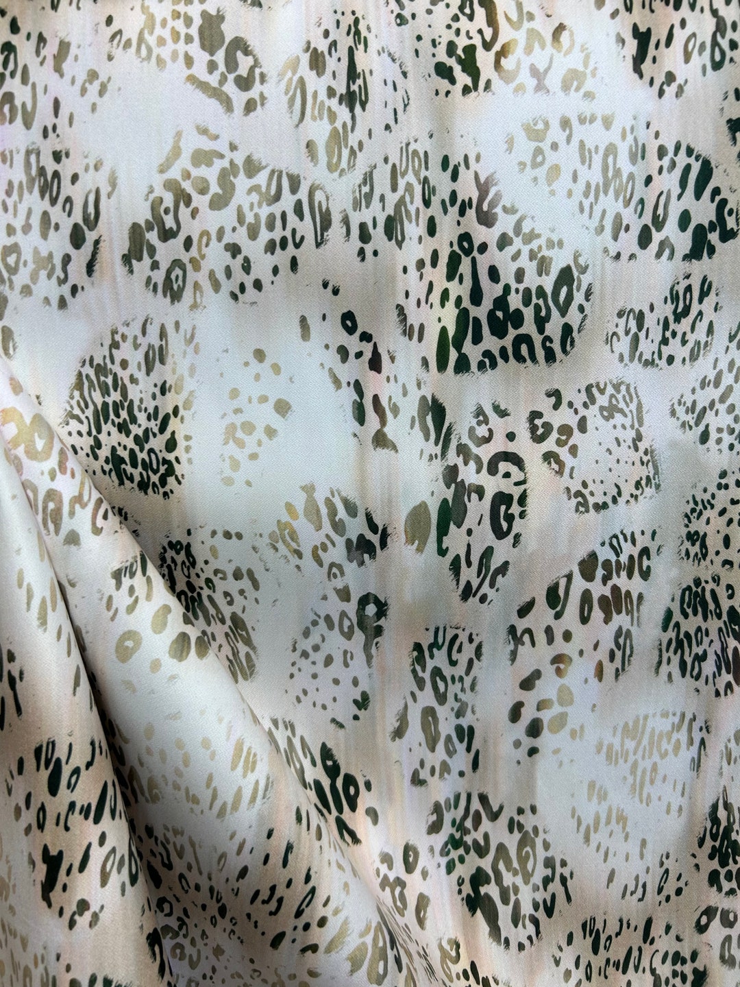 Camel Micro Moon - Green - Tan - Animal Print - Drapery Fabric - Pillow ...