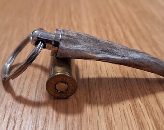 5 Real Deer Antler Guardian Key Ring Drilled Spike Antler Tip Tine Shed ...
