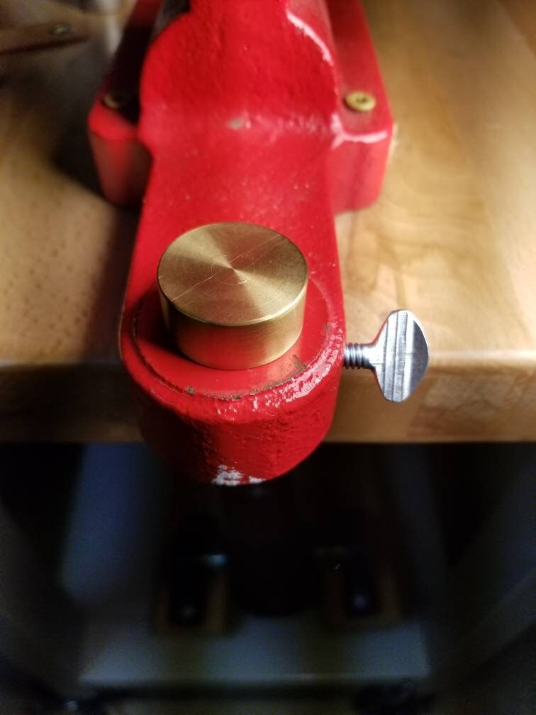 Machined Brass Leather Punch Anvil for Tandy or Similar Kick Presses - Etsy