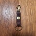 Brown Leather Key Fob With Brass Hardware - Etsy