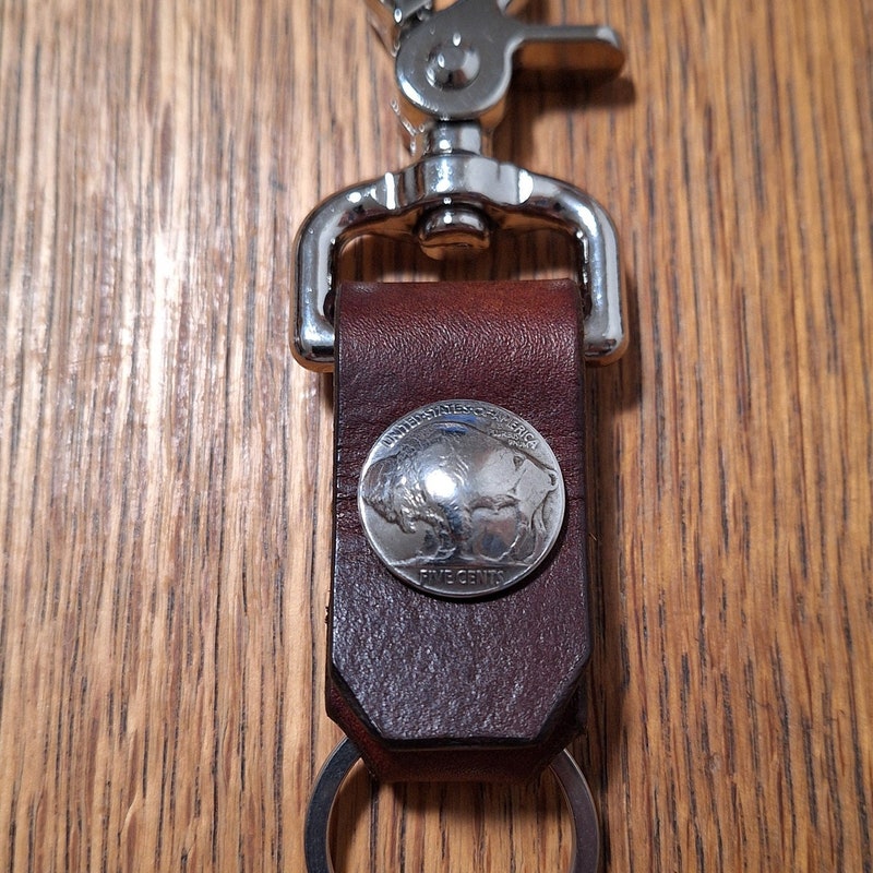 Leather Key Fob - Etsy