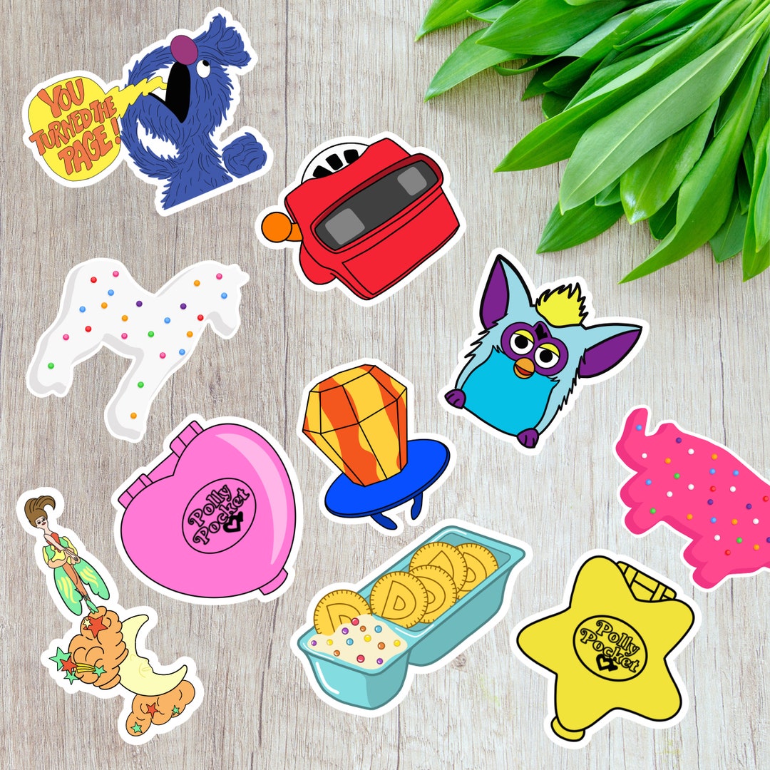 Nineties 90s Nostalgic TOY & TREAT Sticker Bundle - Millennial Memories ...