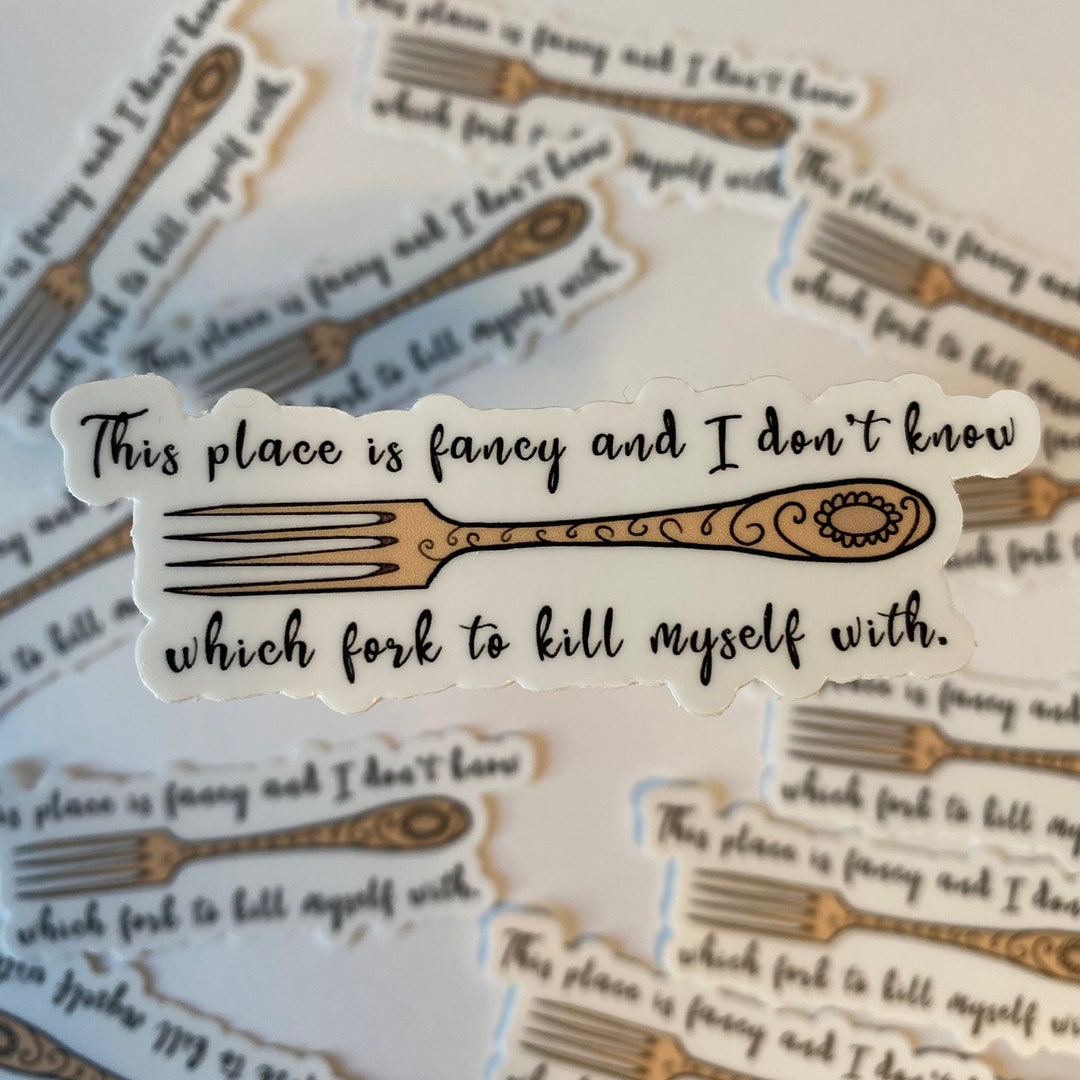 Fancy Fork Sticker - New Girl Sticker - Nick Miller Sticker - Etsy