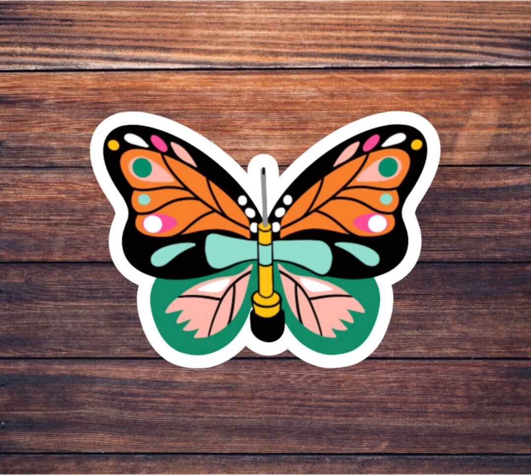 Butterfly Needle Vinyl Decal Sticker - IV Sticker - Nursing Student ...