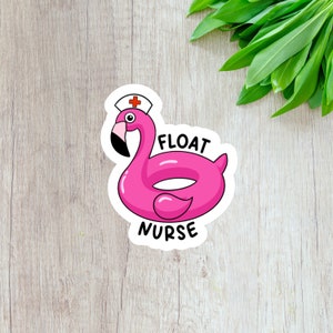 Float Pool Nurse Vinyl Decal Sticker - Float Nurse Sticker - Nursing ...