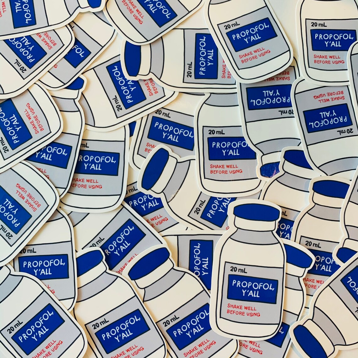 Propofol Y'all Vinyl Sticker Medicine Stickers Nursing - Etsy