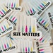 IV Size Matters Vinyl Decal Sticker - Syringe Sticker - Nursing Student ...
