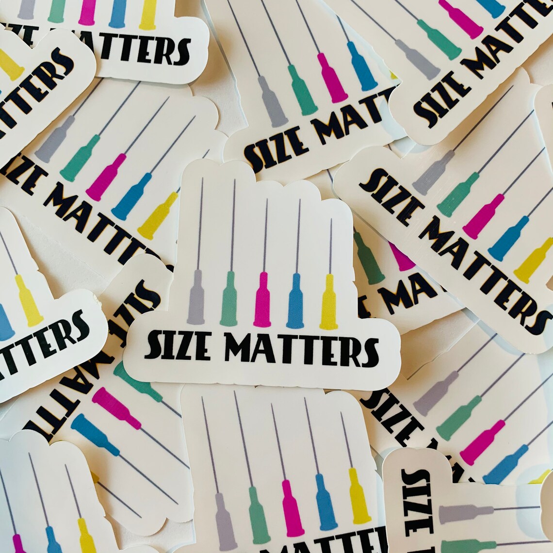 IV Size Matters Vinyl Decal Sticker Syringe Sticker - Etsy
