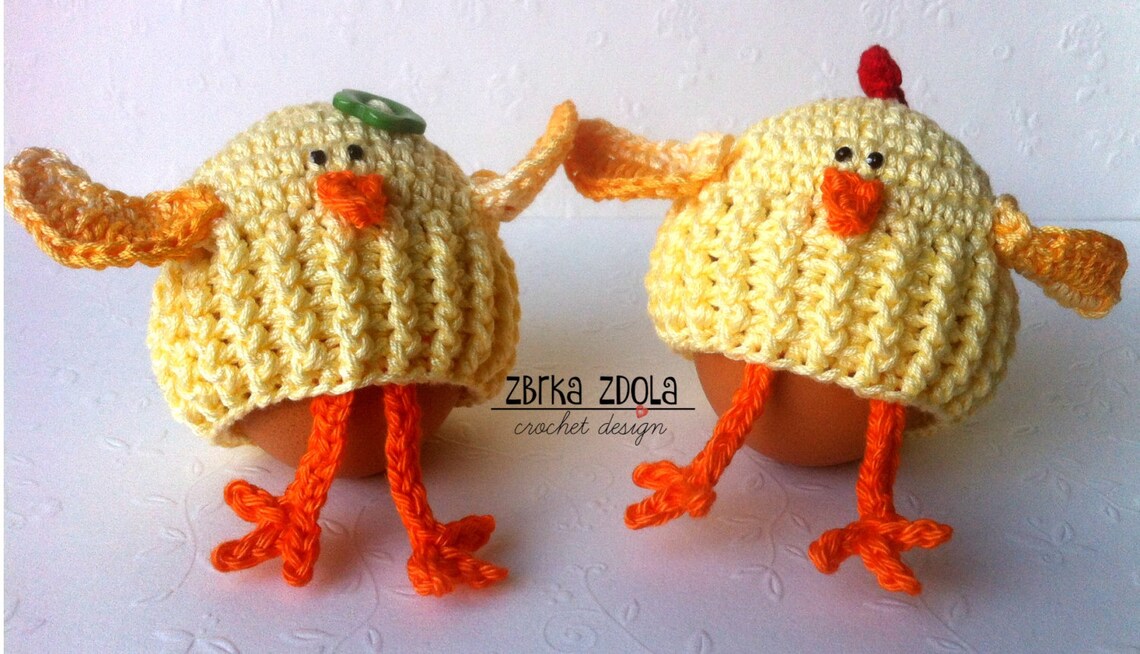 Chicken Egg Cozy Crochet Pattern no. 019 INSTANT DIGITAL DOWNLOAD - Etsy
