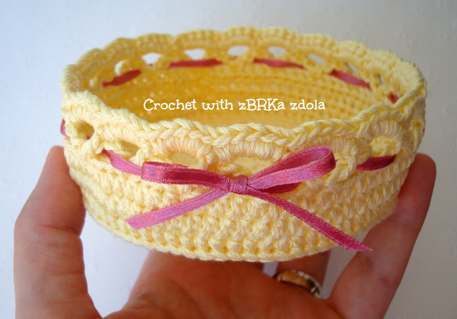 Mini Crochet Basket - Crochet Pattern (pattern No. 009) - INSTANT ...