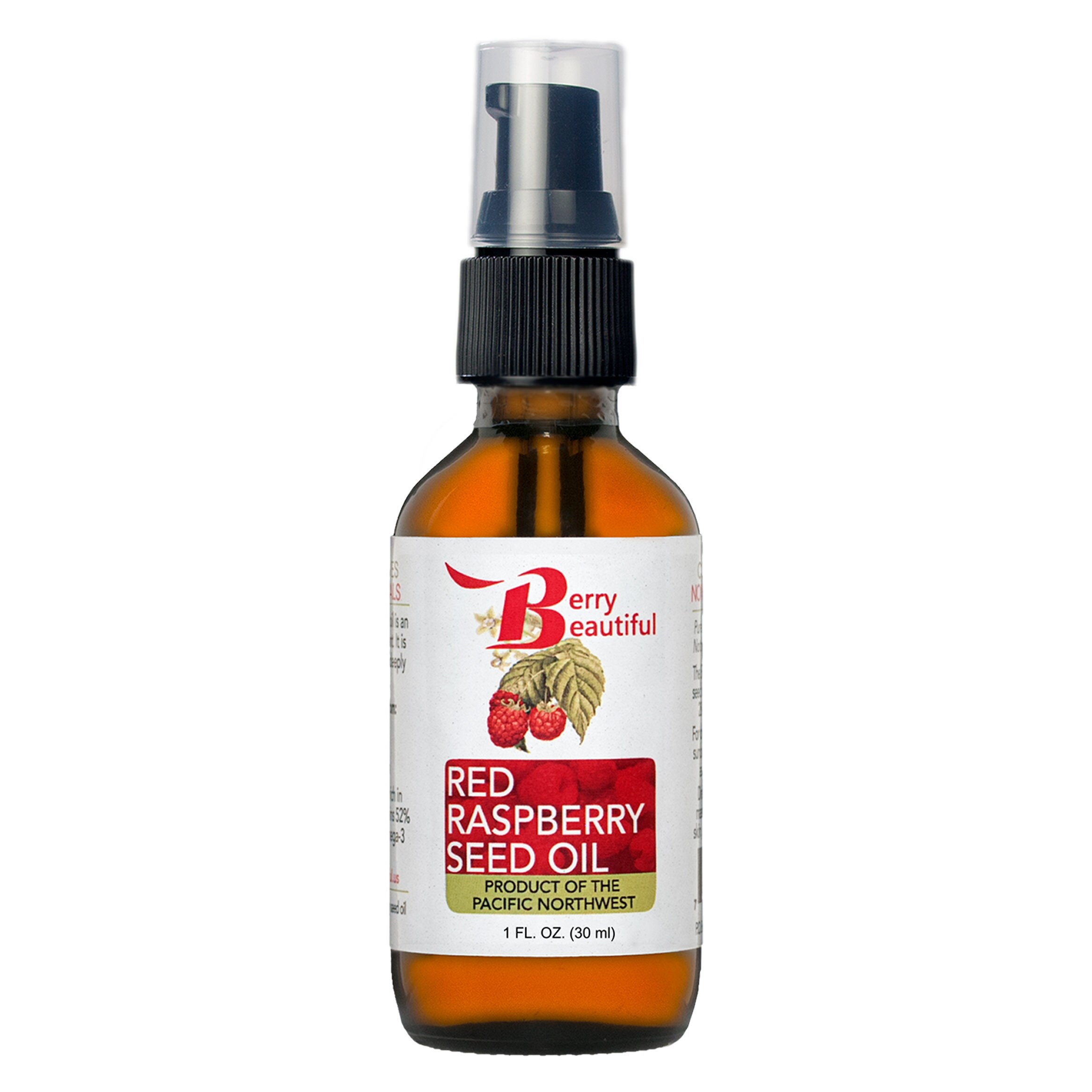 Red Raspberry Seed Oil 1 Fl Oz (30 Ml) - Cold-pressed by Berry ...
