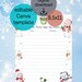 Editable Winter/ Snowman Party Sign up Sheet - Etsy