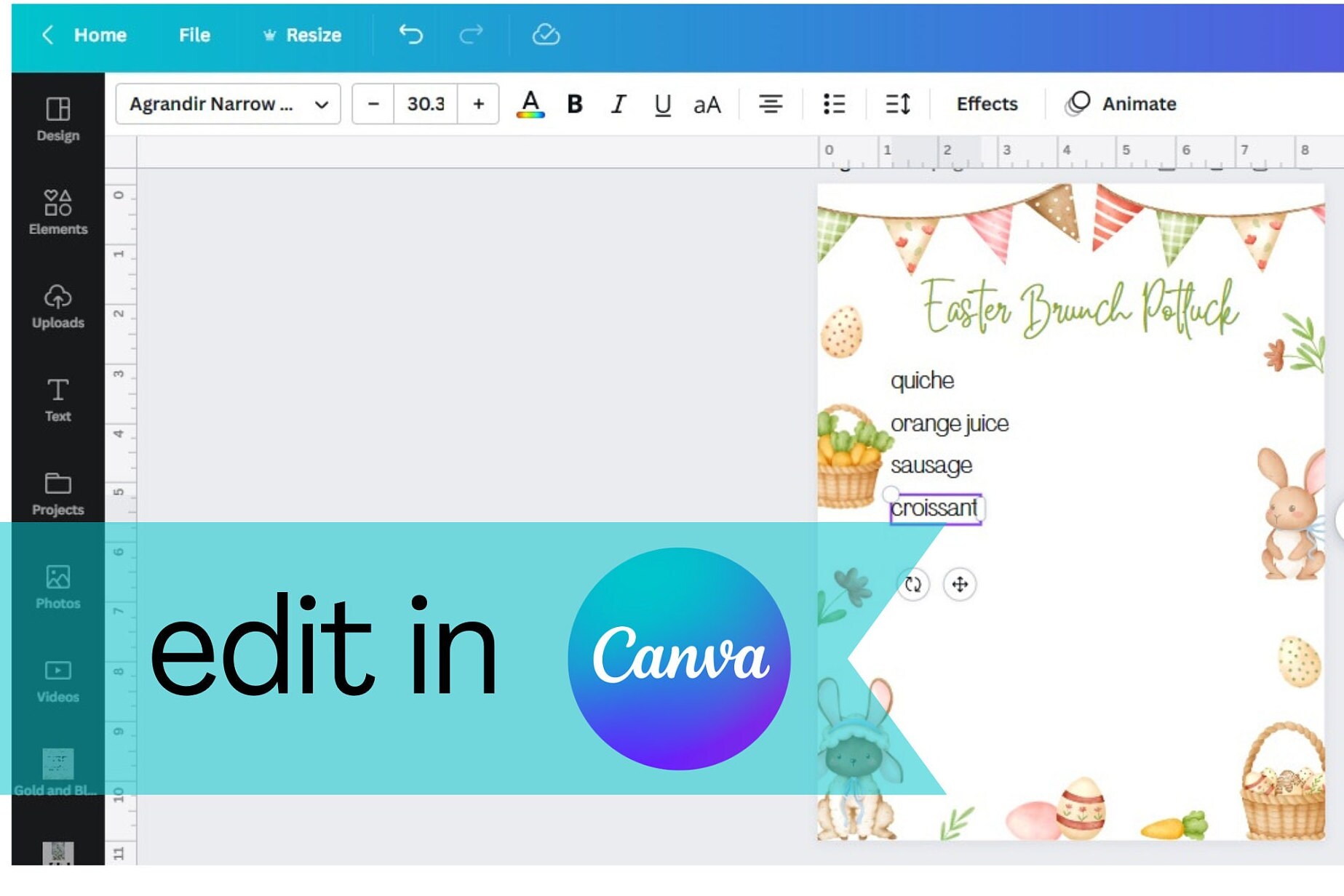 Editable Easter/spring Party Sign up Sheet, Digital Download - Etsy