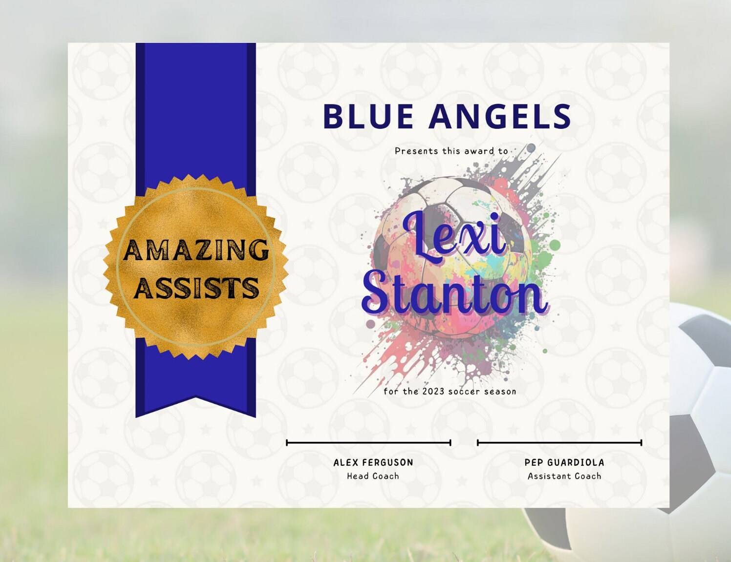 Editable Girls Soccer Awards Bundle - Etsy