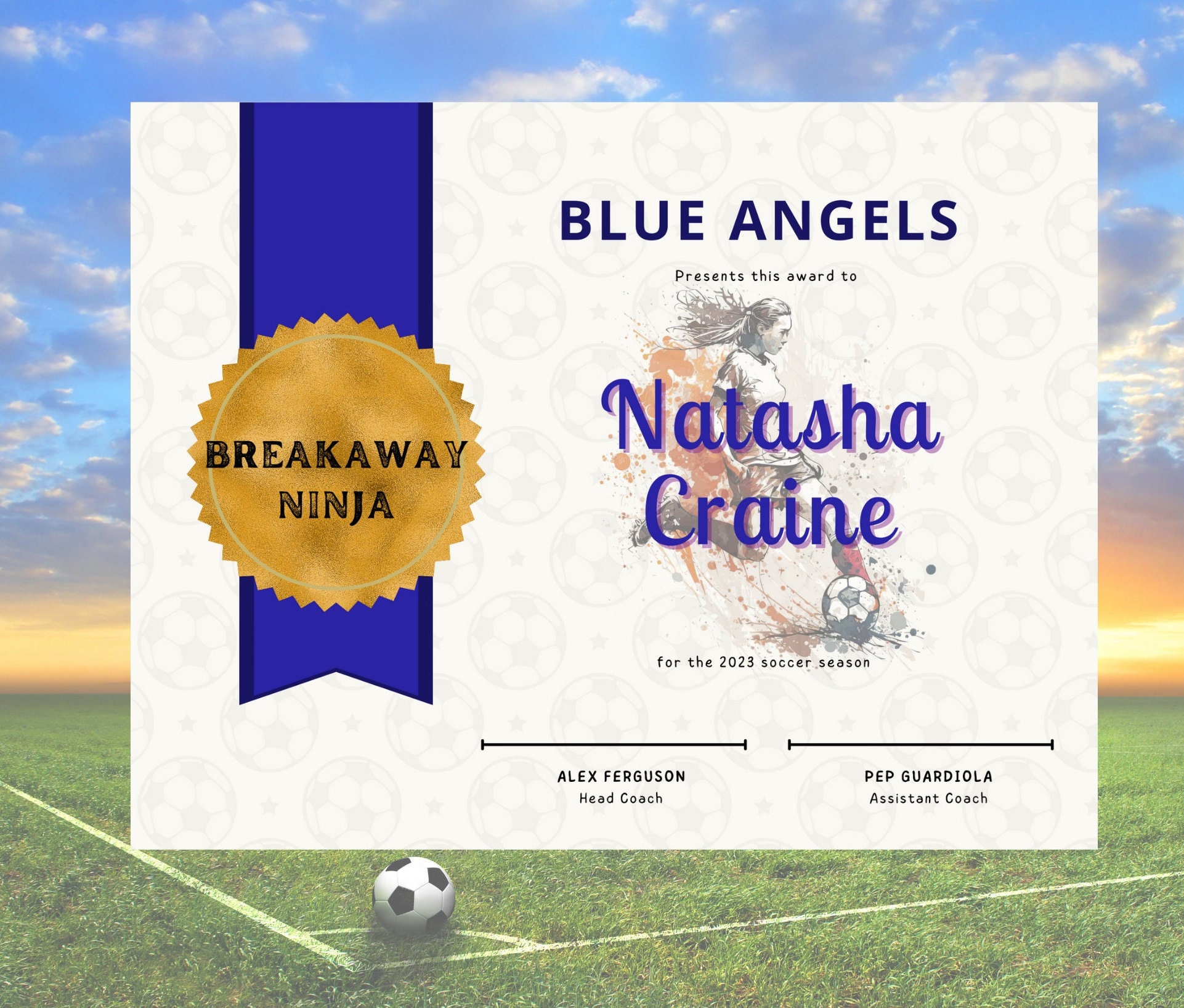 Editable Girls Soccer Awards Bundle - Etsy
