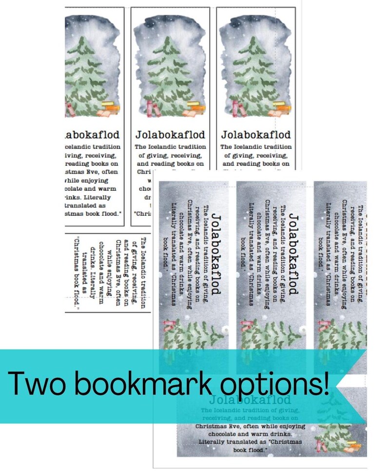 Jolabokaflod Christmas Print Bundle: Includes Decorative Print, Book ...