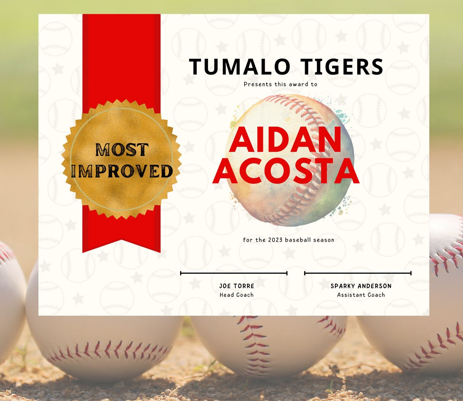 Editable Baseball Award Certificate Bundle - Etsy