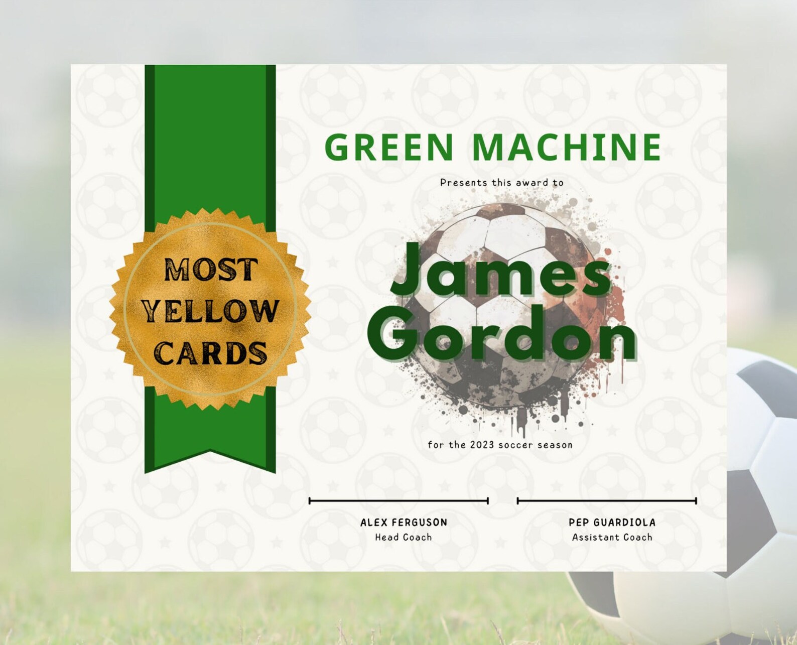 Editable Soccer Award Certificate Bundle - Etsy