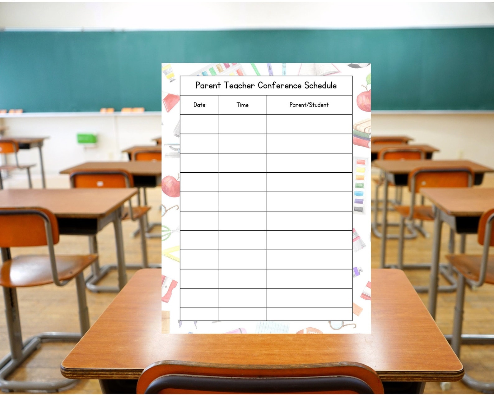 Editable Parent Teacher Conference Sign up Sheet - Etsy