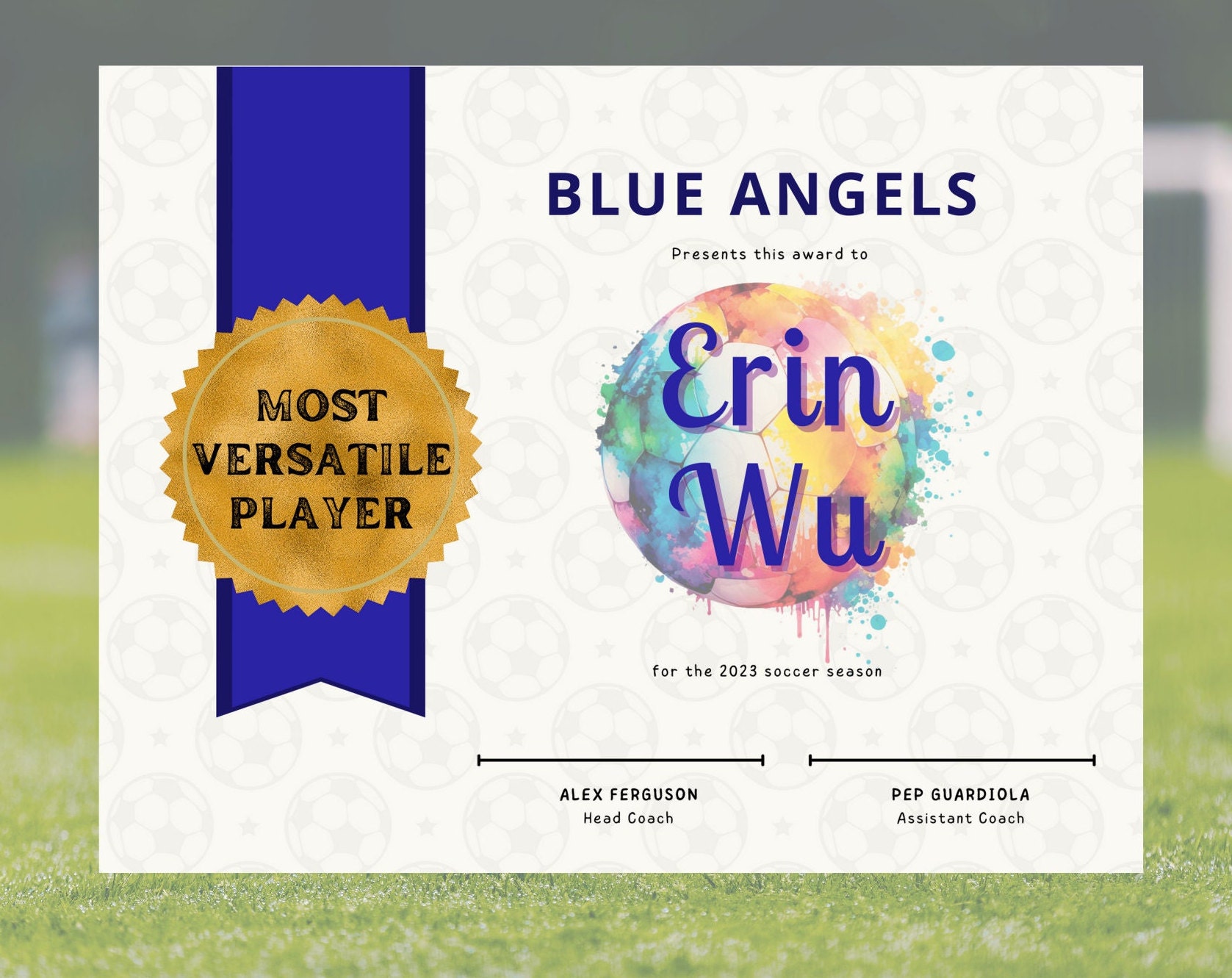Editable Girls Soccer Awards Bundle - Etsy