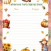 Editable Fall/harvest Party/volunteer Sign up Sheet - Etsy