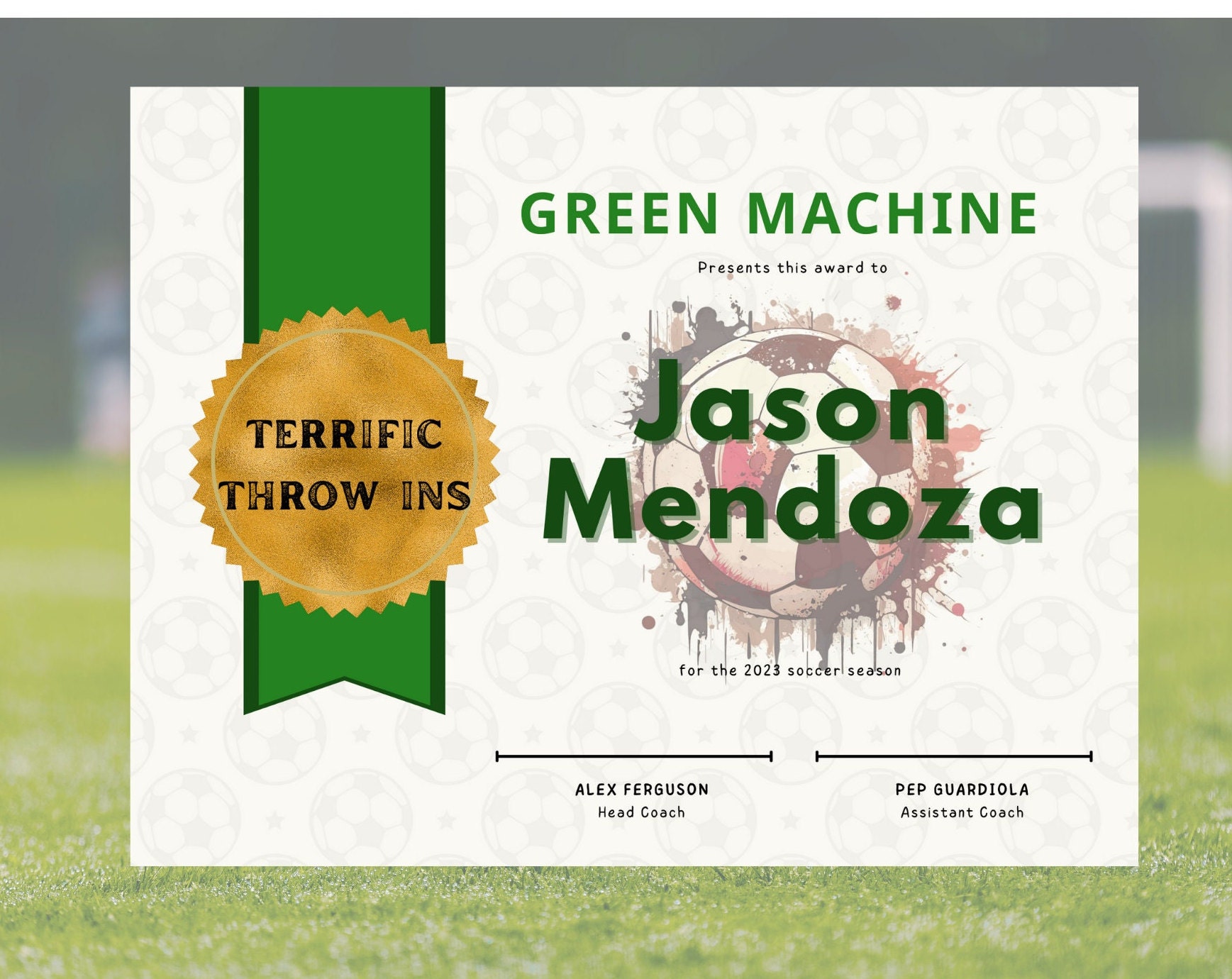 Editable Soccer Award Certificate Bundle - Etsy