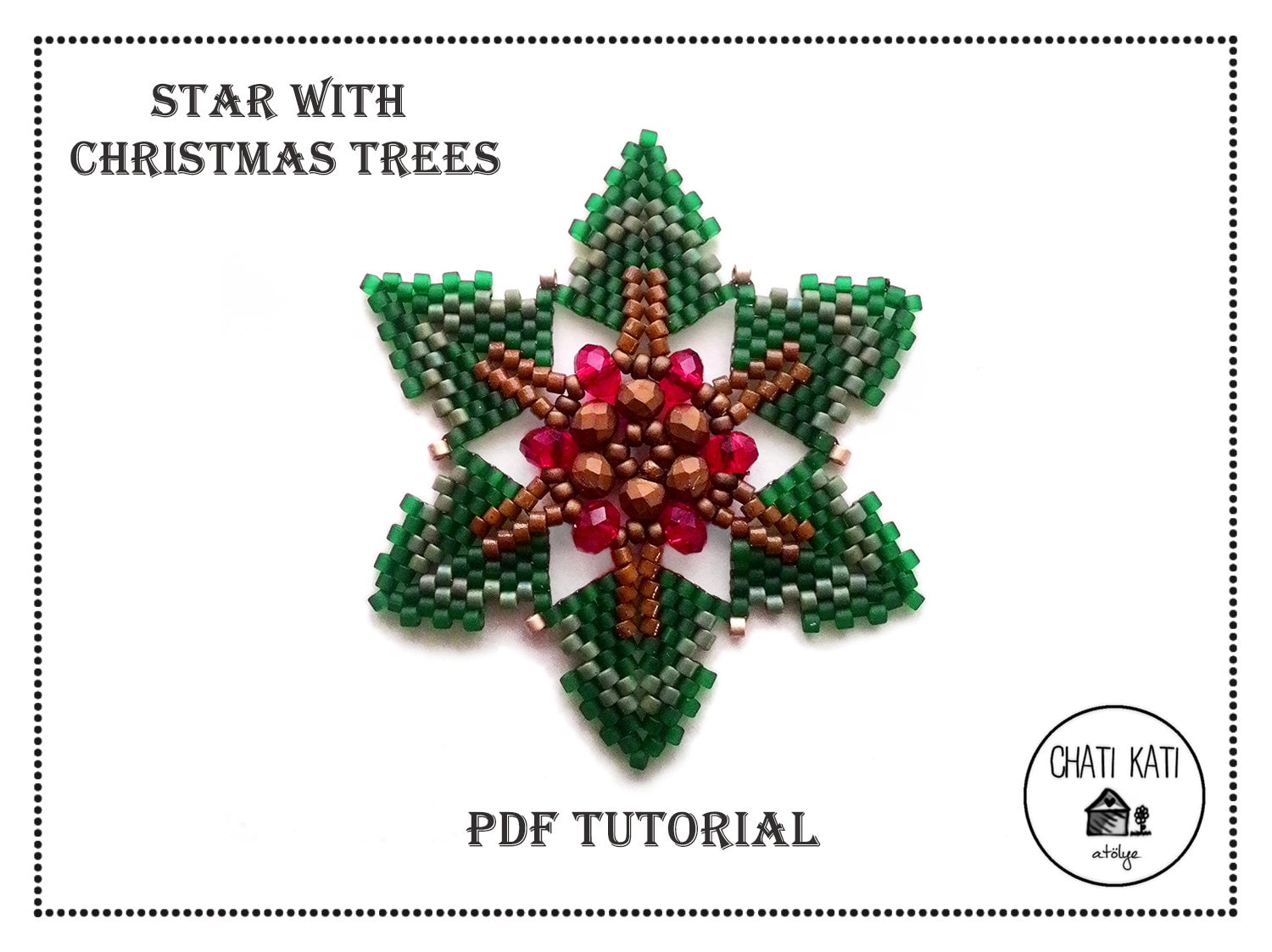 Christmas Trees Star PDF Tutorial - Etsy