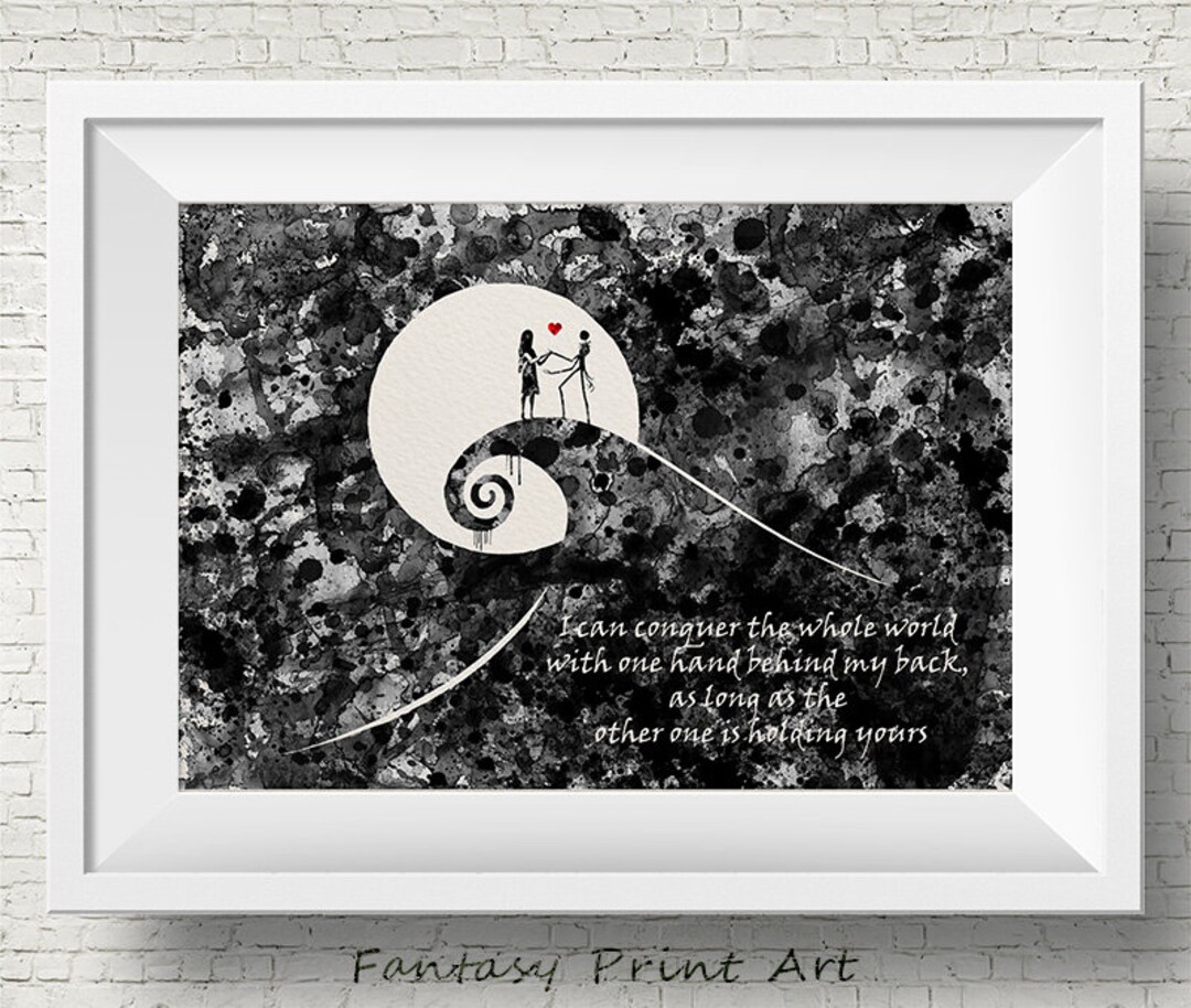 The Nightmare Before Christmas Inspired, Jack and Sally, Quote ...
