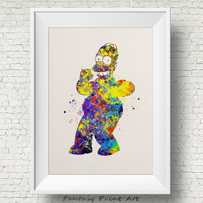 The Simpsons Painting - Etsy