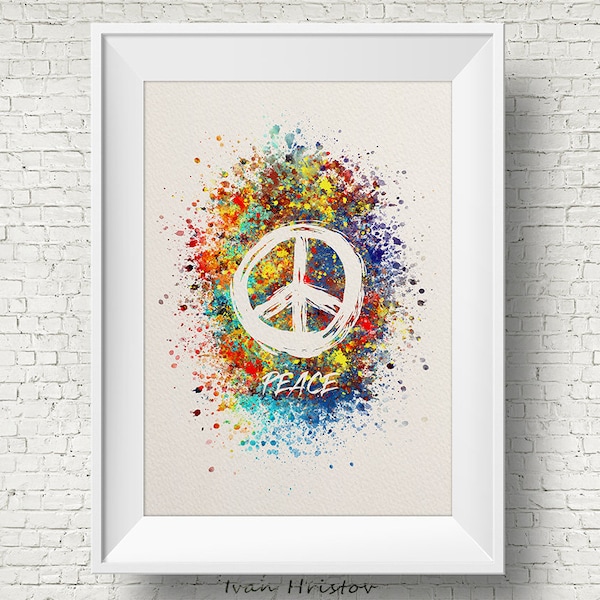 Peace Sign Poster - Etsy