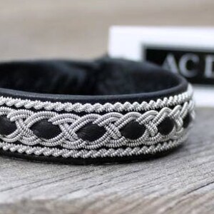 Sami Bracelet NARRE in Reindeer Leather Handmade Saami Jewelry Bracelet ...