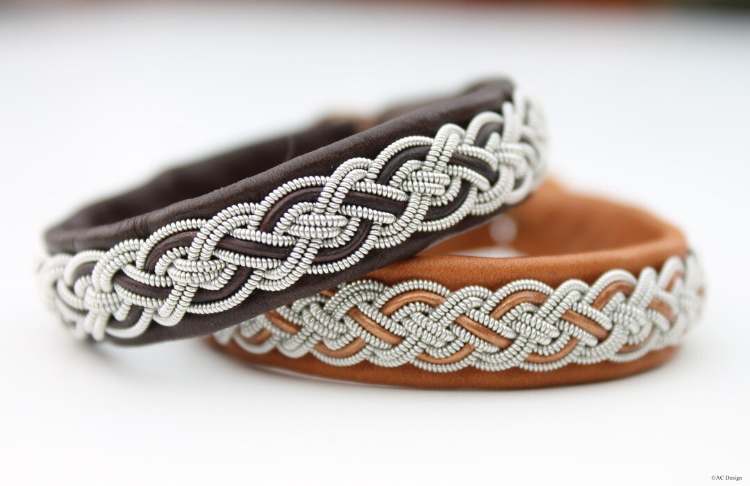 Handmade Saami Reindeer Leather Bracelet MIMER: Swedish Nordic Design ...