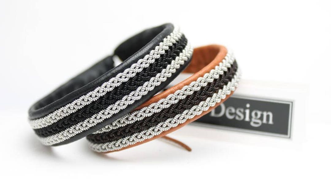 Handmade Saami Reindeer Leather Bracelet RANER: Pewter & Copper Braid ...