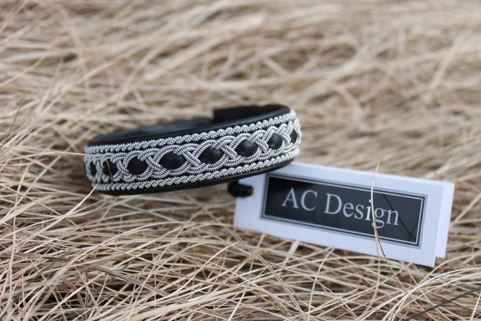 Sami Bracelet NARRE in Reindeer Leather | Handmade Saami Woven Jewelry ...