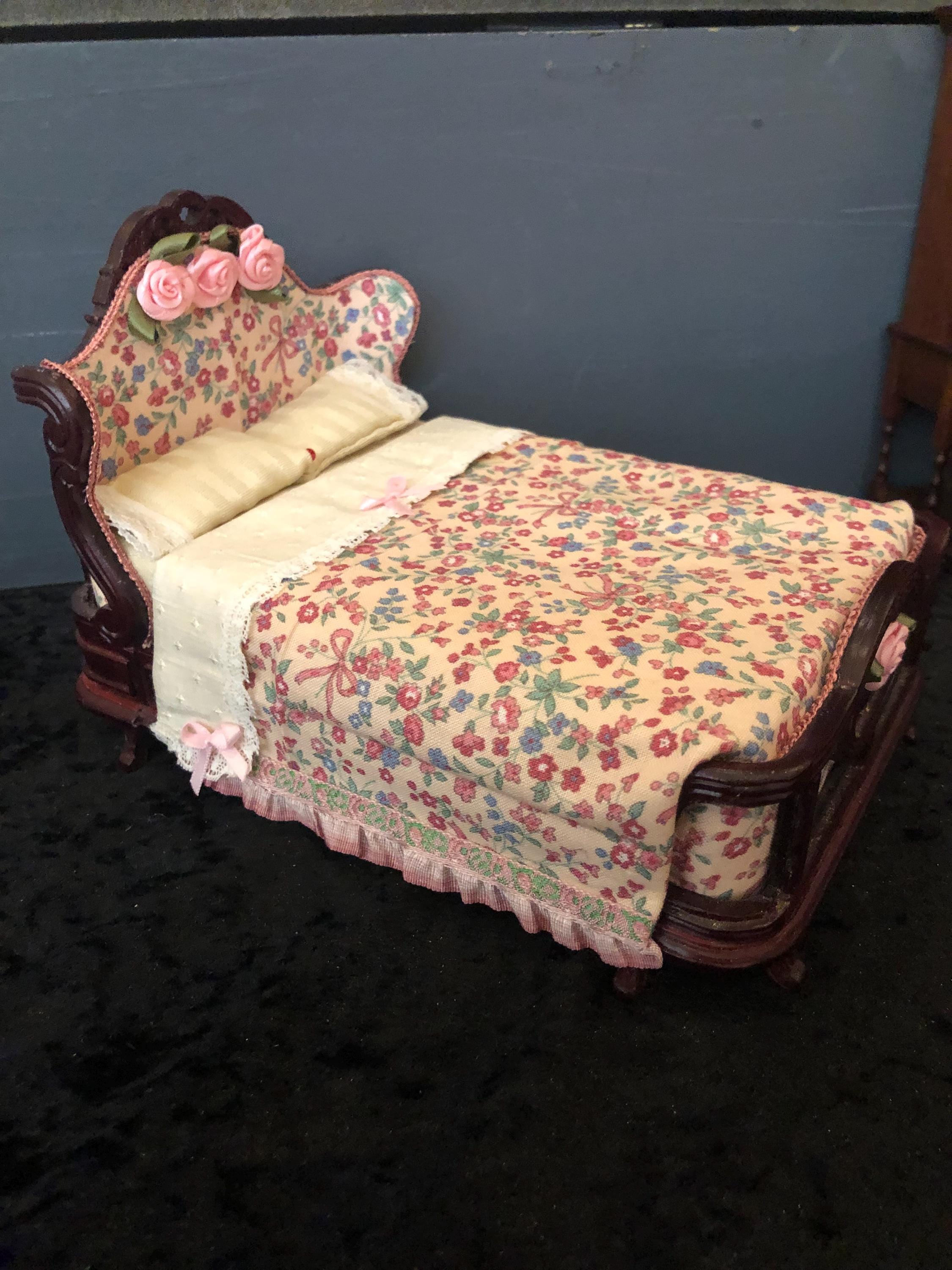 1/12th Scale Double Bed . Good Quality Jiayi Handcrafted by Pan ...