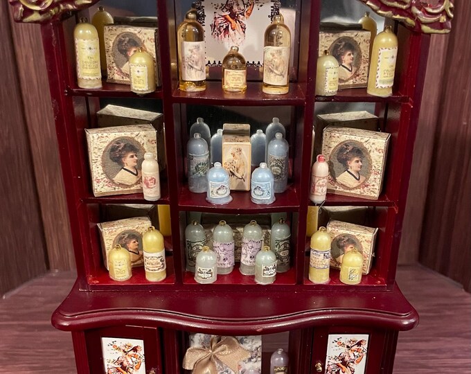 Dolls House 1/12th Shop Display Unit . Perfumiery Display. Handmade by ...