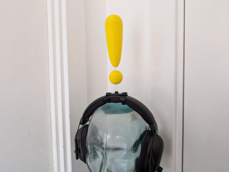 Exclamation Mark Cosplay Headset Headphones Accessory Decoration ...