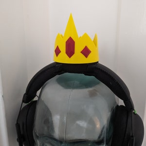 Adventure Time Inspired Ice King Crown Headset Headphones Streamer ...