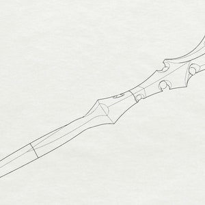 Little Witch Academia Inspired Shiny Rod Wand Cosplay Prop Stls - Etsy UK