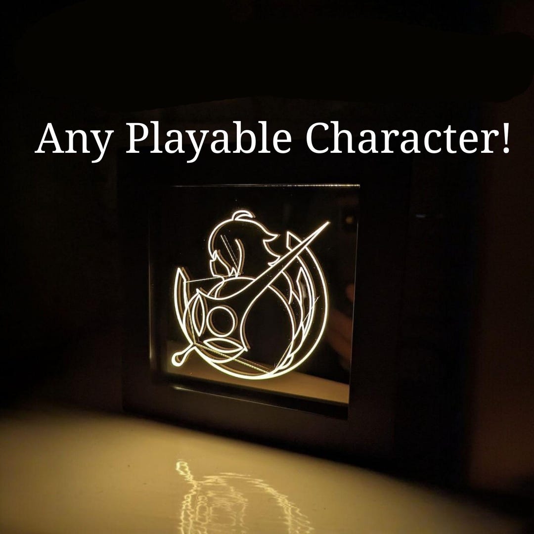 Genshin Impact Lightbox: Laser Engraved Constellation Lamp - Etsy