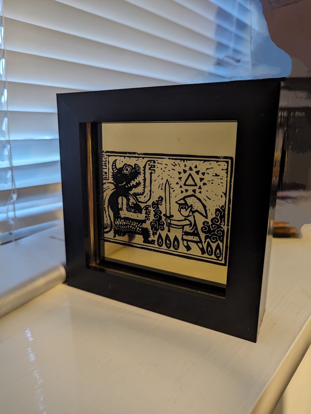 Link and Ganon Mirror Art Box Frame -legend of Zelda Wind Waker Toon ...