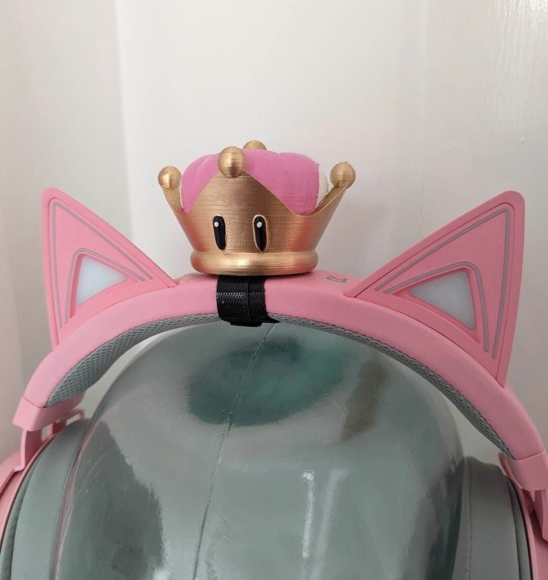 Mario Series Inspired Headset Headphones Super Crown Peachette Bowsette ...