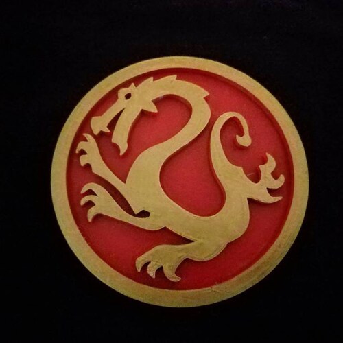 Mulan Inspired Dragon Design Medal Medallion Disc | Etsy