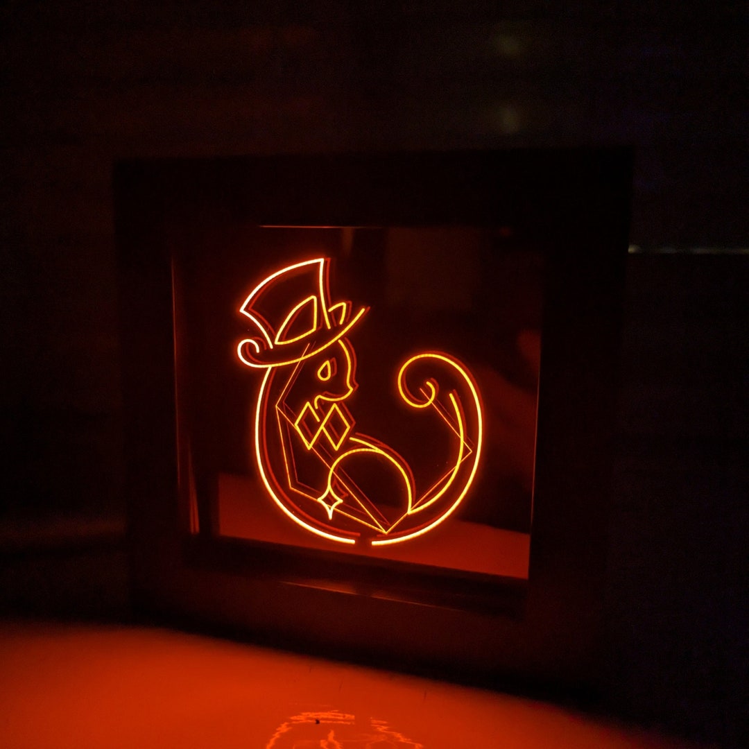 Lyney Constellation USB Lightbox Light Lamp Frame Genshin Impact ...