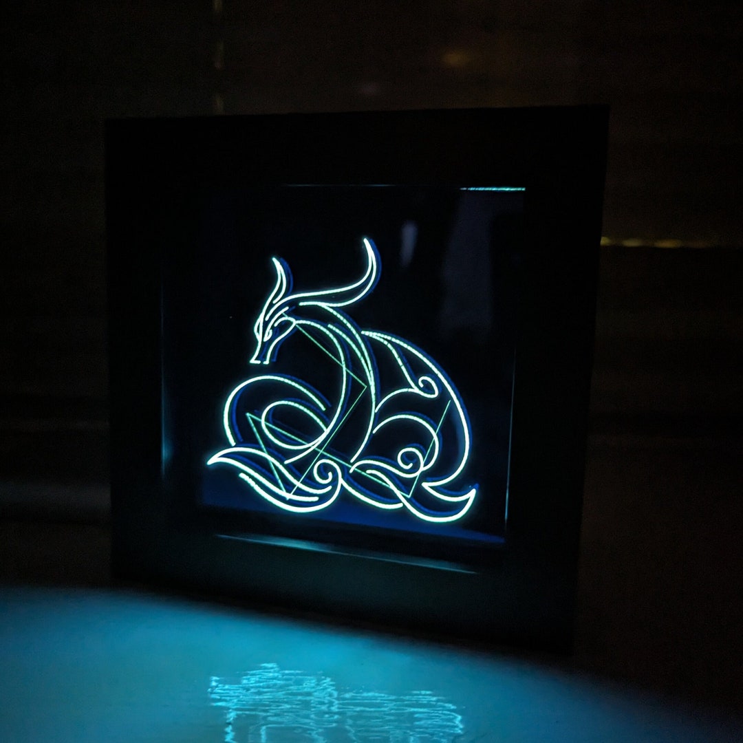Neuvillette Constellation USB Lightbox Light Lamp Frame - Genshin ...