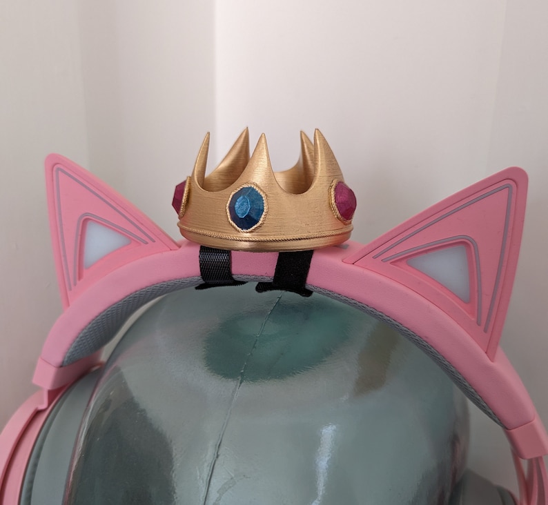 Game Inspired Headset Pearl MC Princess Crown Streamer Accessory - Etsy
