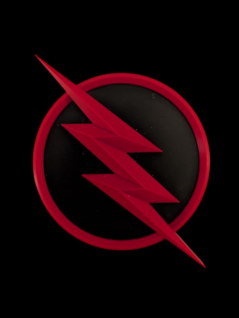 Flash CW Inspired 3D Printed Chest Emblem - Etsy